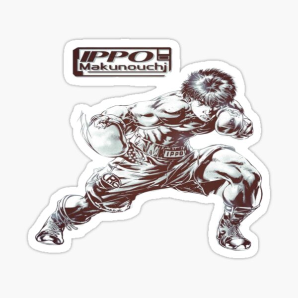 "Hajime no Ippo - Ippo Makunouchi" Sticker for Sale by SportNoIshi ...