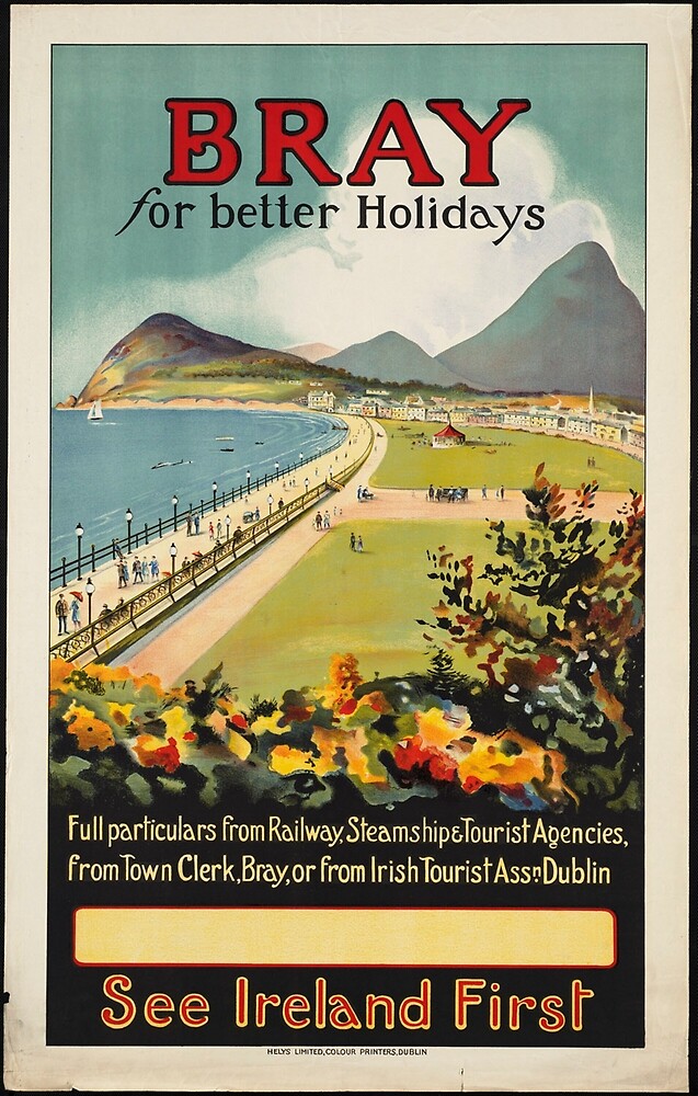 "Ireland Vintage Travel Advertisement Art Poster" by jnniepce | Redbubble