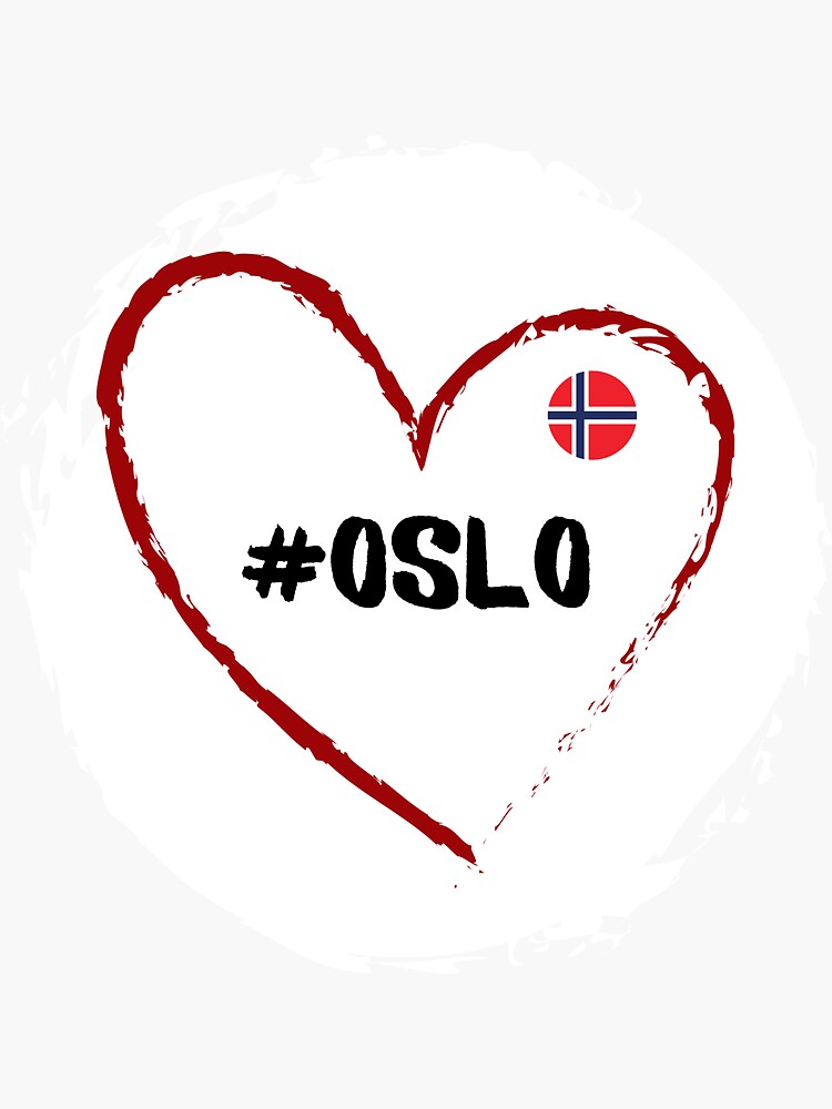 "Oslo the Capital of Norway" Sticker for Sale by HildePilde77 | Redbubble