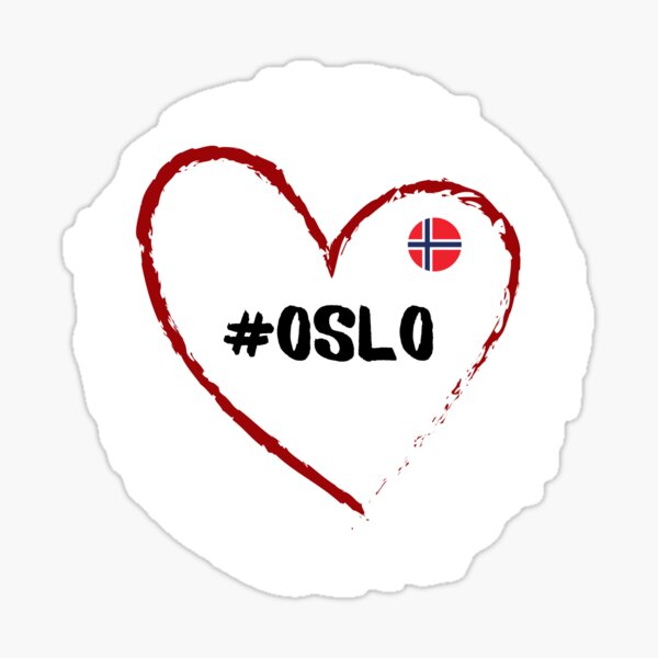 "Oslo the Capital of Norway" Sticker for Sale by HildePilde77 | Redbubble