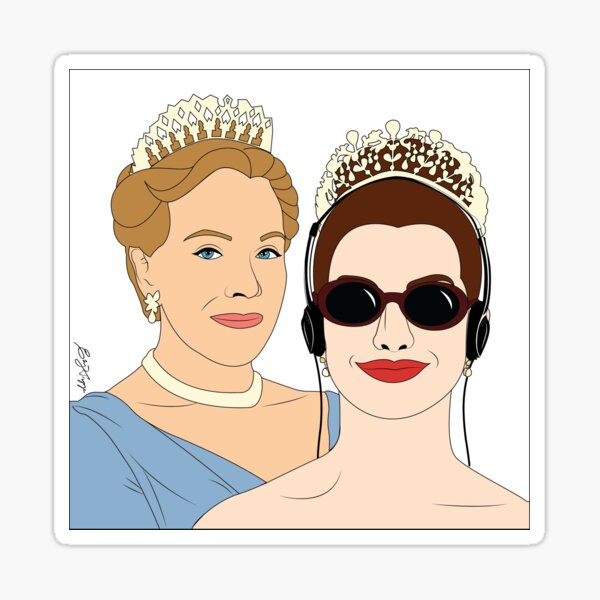"The Princess Diaries - Poster Illustration" Sticker for Sale by ...