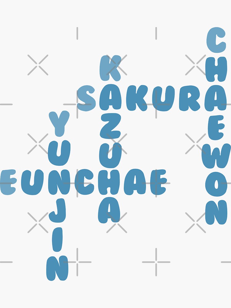 "LeSserafim 03" Sticker for Sale by nurfzr | Redbubble