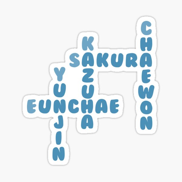 "LeSserafim 03" Sticker for Sale by nurfzr | Redbubble