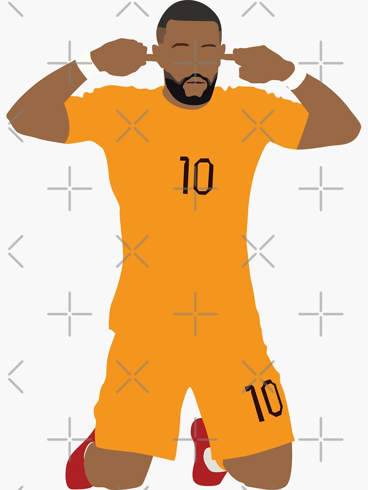 "Memphis Depay, Netherland WC2022" Sticker for Sale by Jackshun | Redbubble