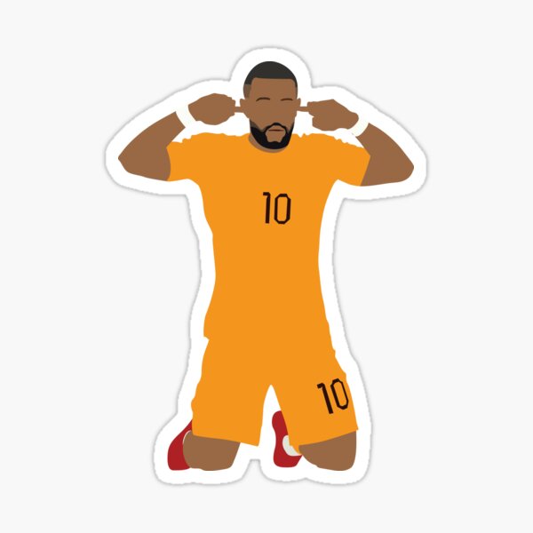 "Memphis Depay, Netherland WC2022" Sticker for Sale by Jackshun | Redbubble