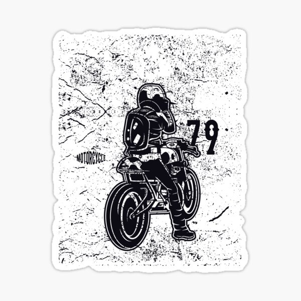 "Caferacer 79" Sticker for Sale by Technink | Redbubble