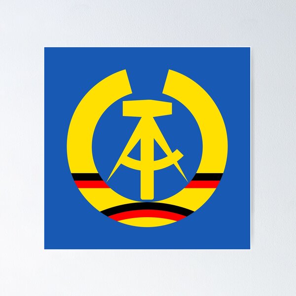 "DDR coat of arms stylized" Poster by GetThatCar | Redbubble