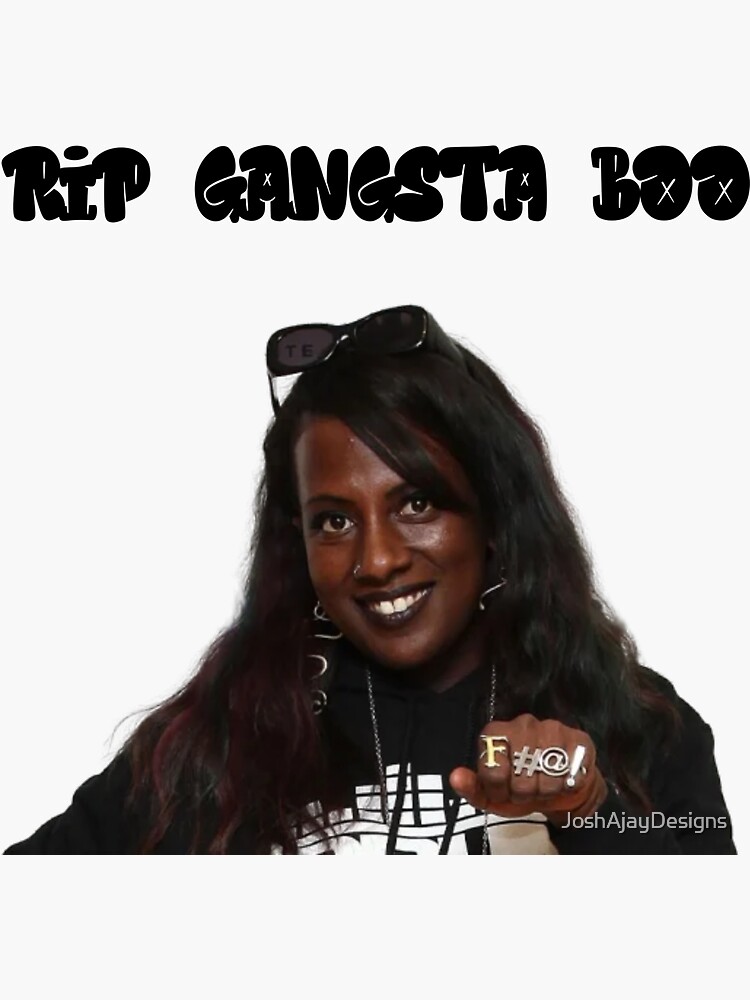 "Gangsta BOO " Sticker for Sale by JoshAjayDesigns | Redbubble