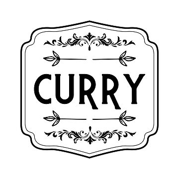 "Curry Retro Spice Label" Sticker for Sale by Anita Strifler | Redbubble
