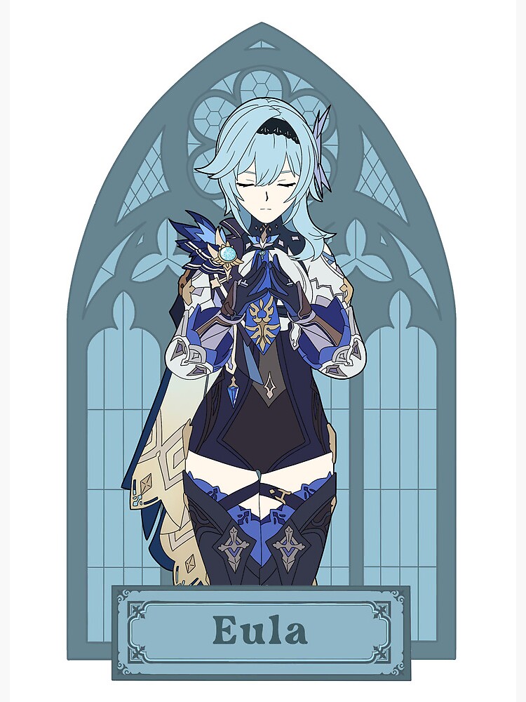 "Eula Genshin impact" Art Board Print by SAN- | Redbubble