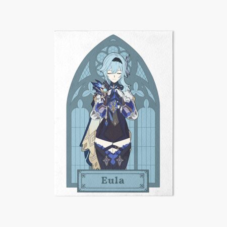 "Eula Genshin impact" Art Board Print by SAN- | Redbubble