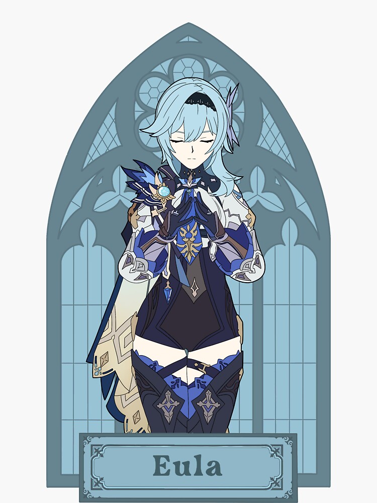 "Eula Genshin impact" Sticker by SAN- | Redbubble