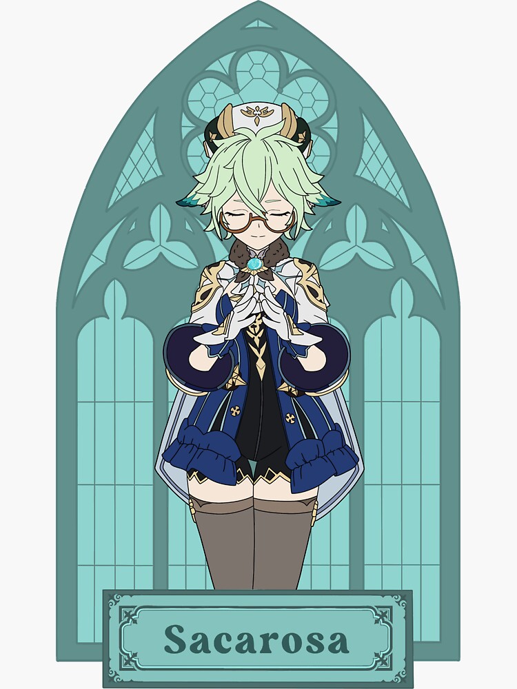 "Sucrose Genshin impact" Sticker for Sale by SAN- | Redbubble