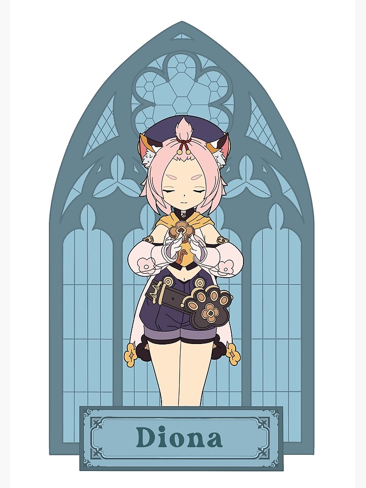 "Diona Genshin impact" Poster for Sale by SAN- | Redbubble