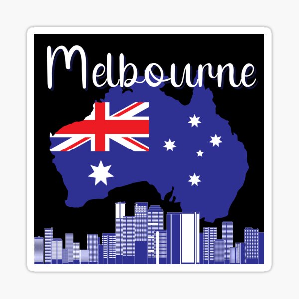 "Melbourne - Australia" Sticker for Sale by JoeyStephen | Redbubble
