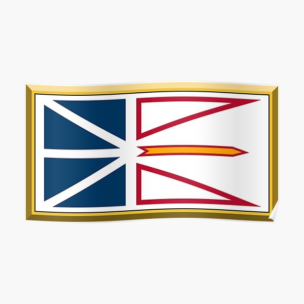 "NEWFOUNDLAND and LABRADOR Flag Gifts, Masks, Stickers & Products (GF ...