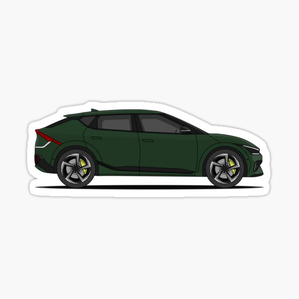 "Green Korean Electric Crossover" Sticker for Sale by KirillMP | Redbubble