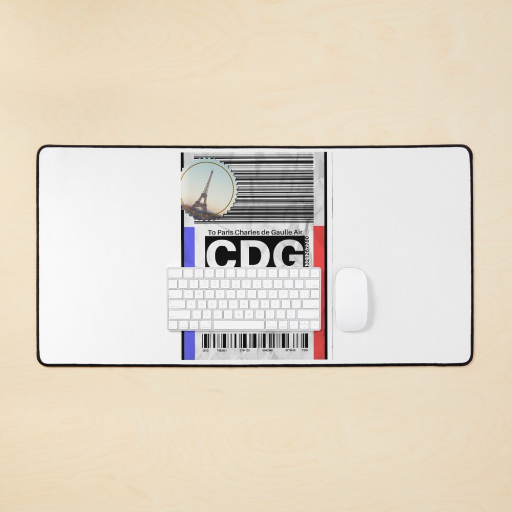"CDG Luggage Airport Label Paris Charles de Gaulle Airport" Sticker for ...