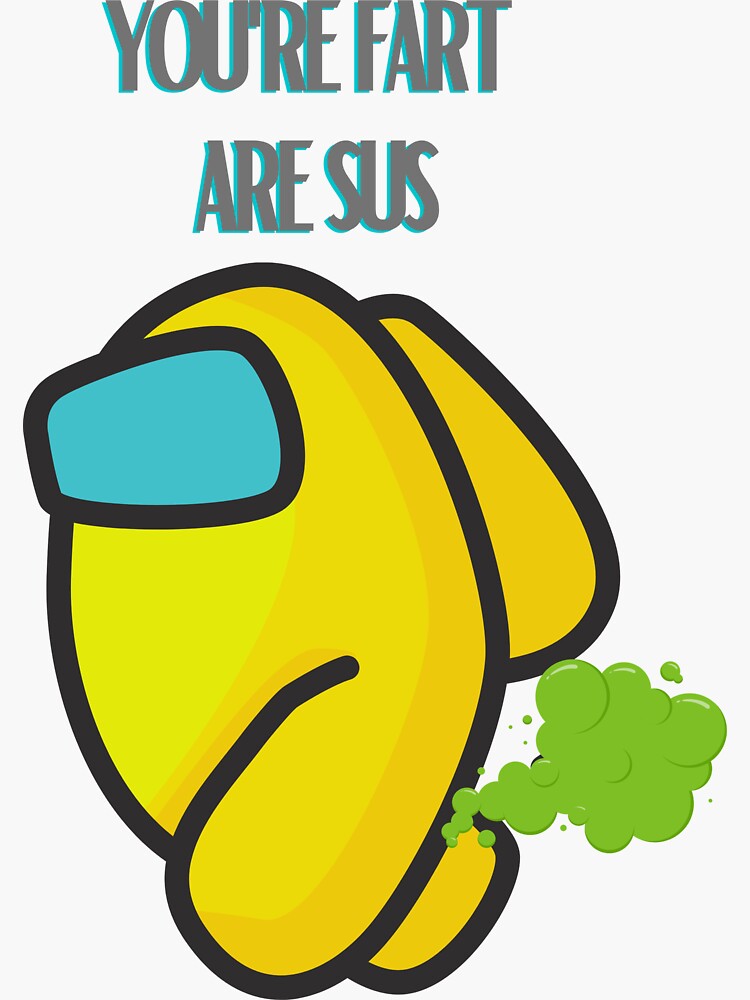 "You are sus" Sticker for Sale by SerialManiac | Redbubble