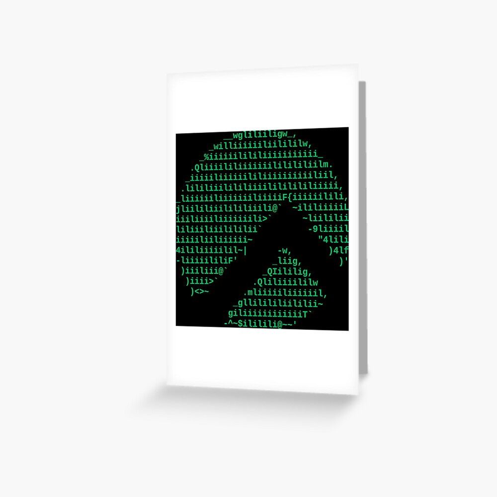 "Rocky Linux Neofetch ASCII Art Logo" Greeting Card for Sale by ...