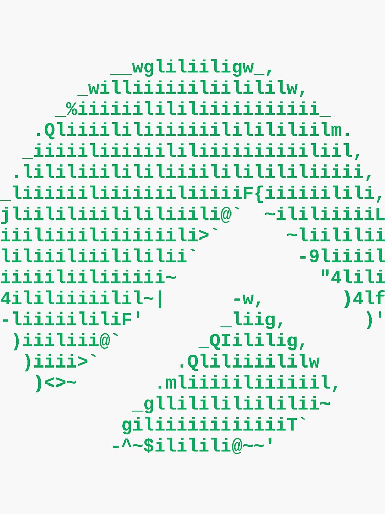 "Rocky Linux Neofetch ASCII Art Logo" Sticker for Sale by WhateverIs ...