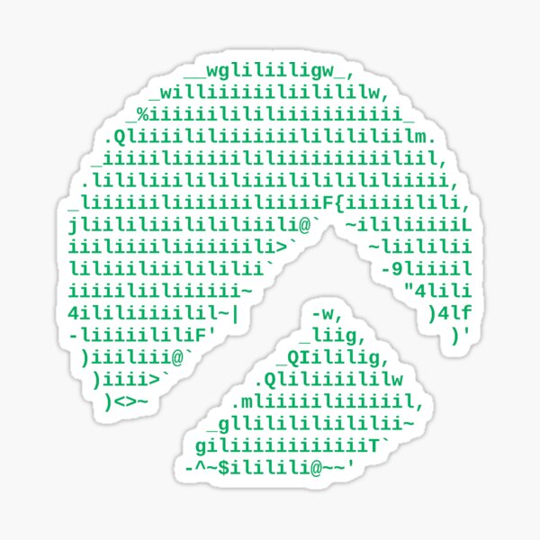 "Rocky Linux Neofetch ASCII Art Logo" Sticker for Sale by WhateverIs ...