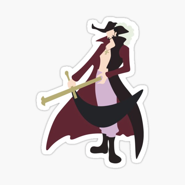 "Mihawk Minimalist Design" Sticker for Sale by plaindessin | Redbubble