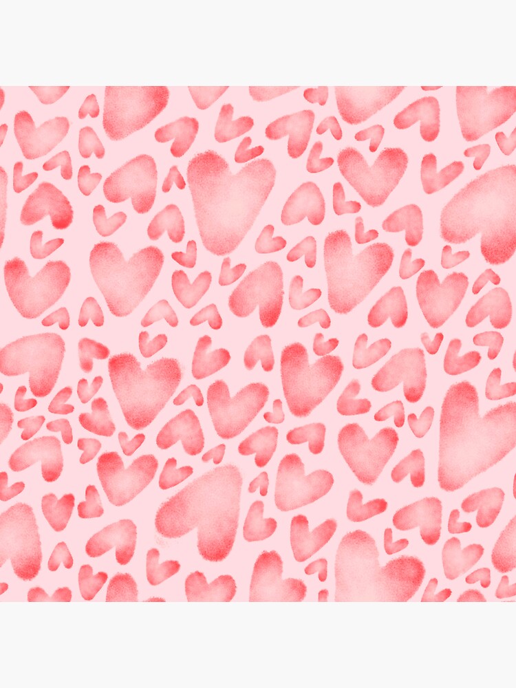 "Cute sweet pink hearts as romantic seamless pattern background ...