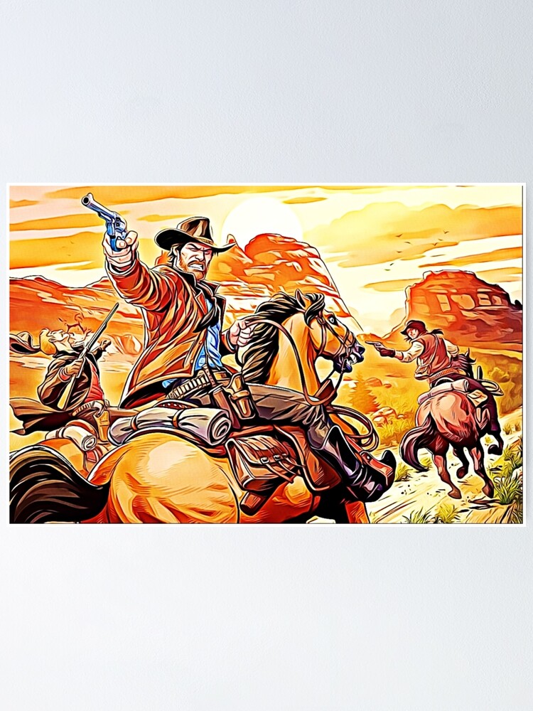 "Bandit Cowboys Red Dead Redemption " Poster for Sale by R1ZED | Redbubble