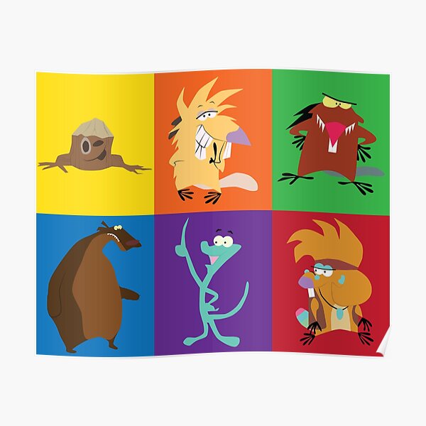 "angry beavers characters" Poster by ehaverstick | Redbubble