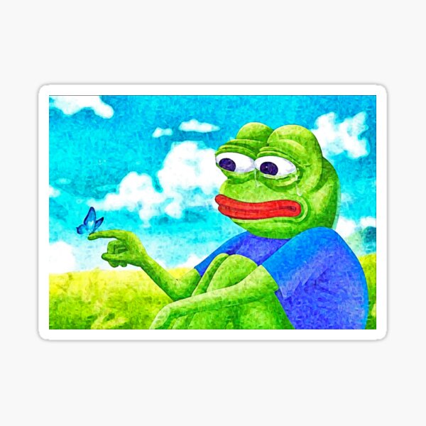 "Sad Pepe" Sticker for Sale by R1ZED | Redbubble