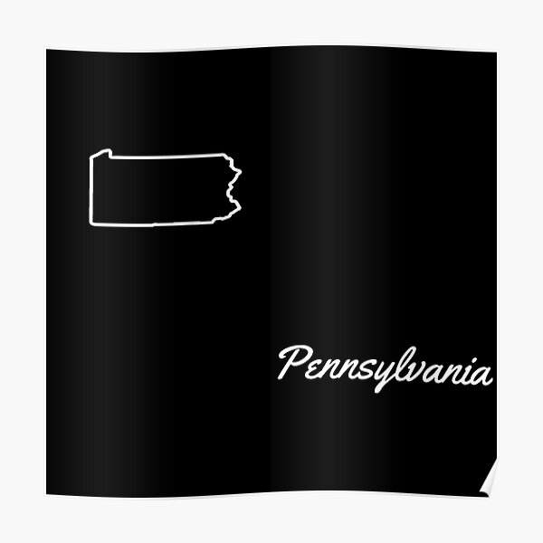 "Simple Pennsylvania State Outline Pattern - Available on Stickers ...