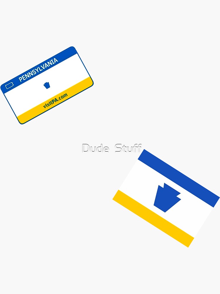 "Pennsylvania DMV License Plate Pattern - Available on Stickers Socks ...