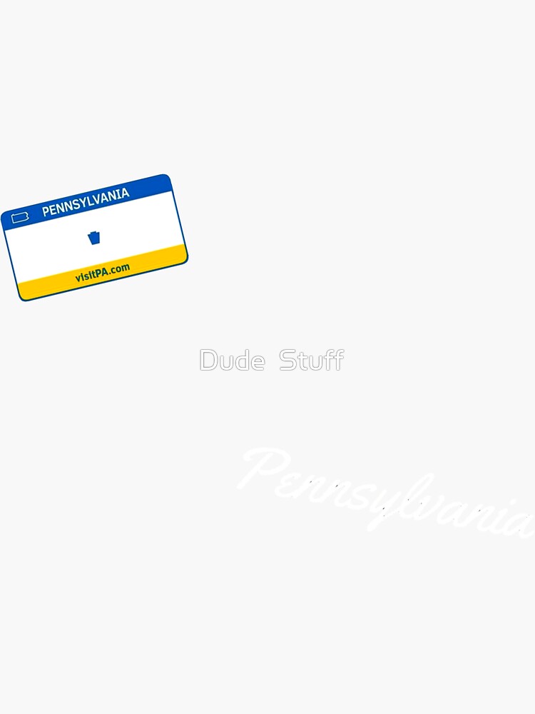 " Pennsylvania DMV License Plate Pattern - Available on Stickers Socks ...