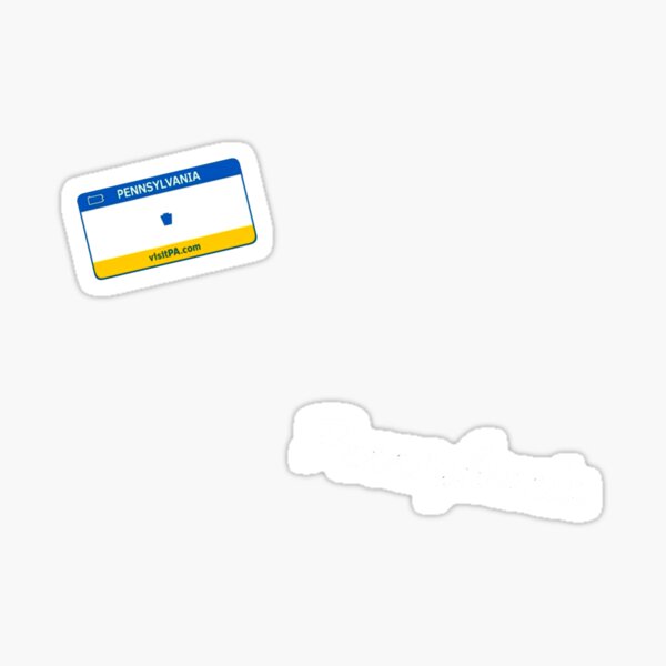 " Pennsylvania DMV License Plate Pattern - Available on Stickers Socks ...