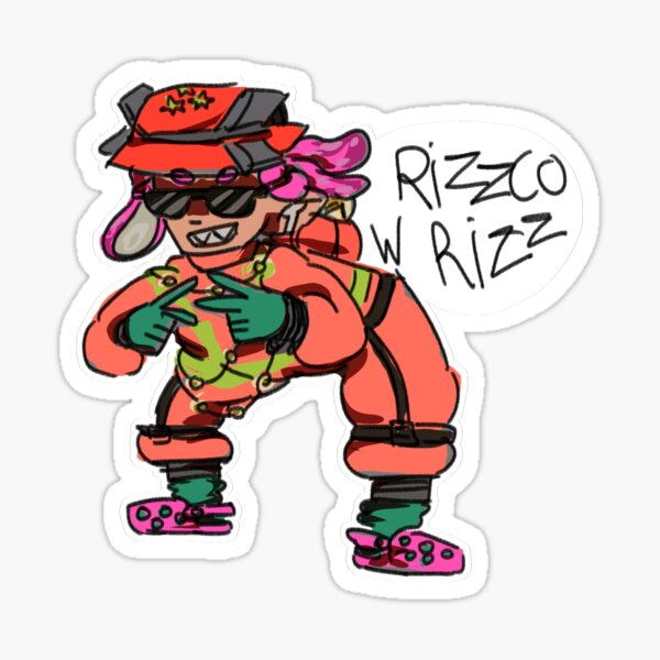 "grizzco w rizz" Sticker for Sale by vantass773 | Redbubble