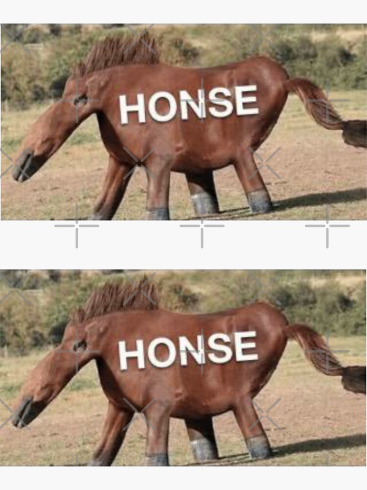 "HONSE Meme Horse" Sticker for Sale by redakhatib | Redbubble