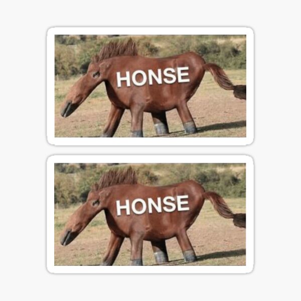 "HONSE Meme Horse" Sticker for Sale by redakhatib | Redbubble