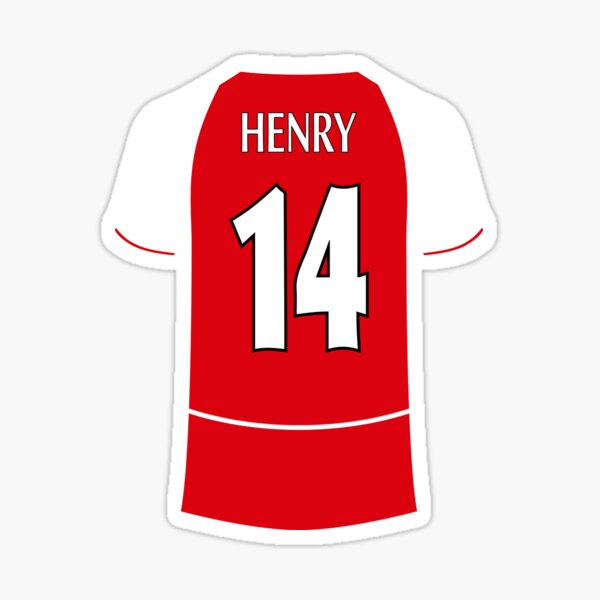 "Thierry Henry - Arsenal 03" Sticker for Sale by OnTargetSports | Redbubble