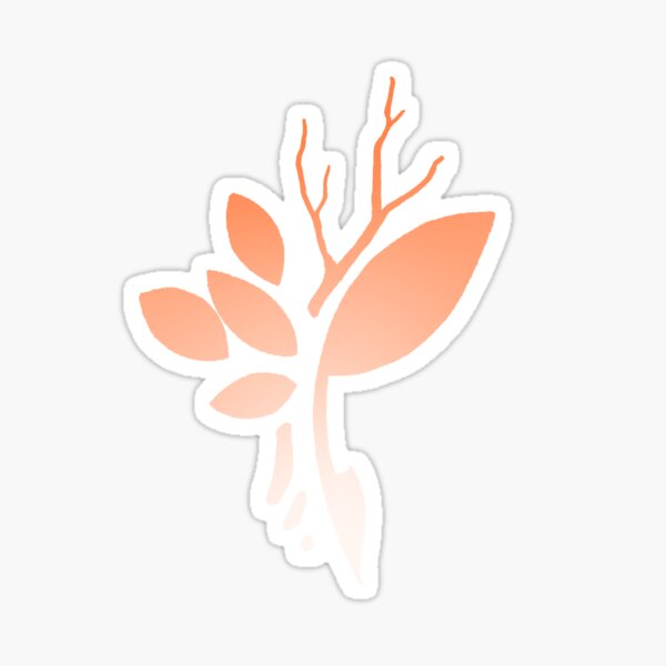 "Orange Branch" Sticker for Sale by korynaq | Redbubble