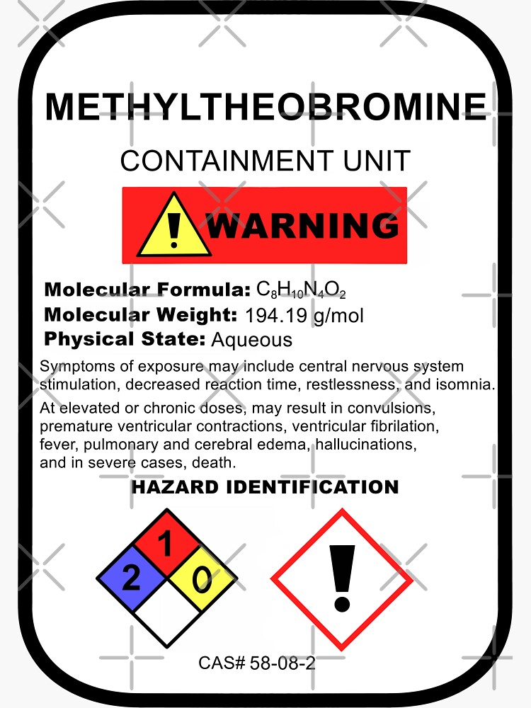"Caffeine Warning Label" Sticker for Sale by balletdancercb | Redbubble