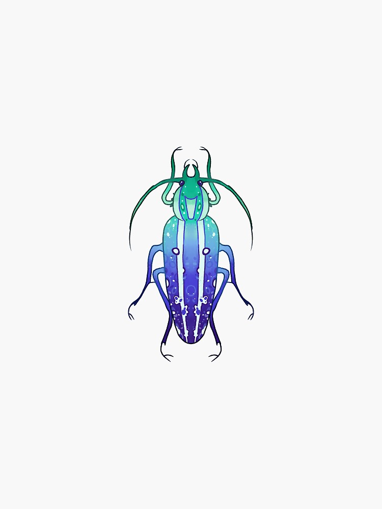 "Gay (mlm) Pride Beetle" Sticker for Sale by anglerf1sh | Redbubble