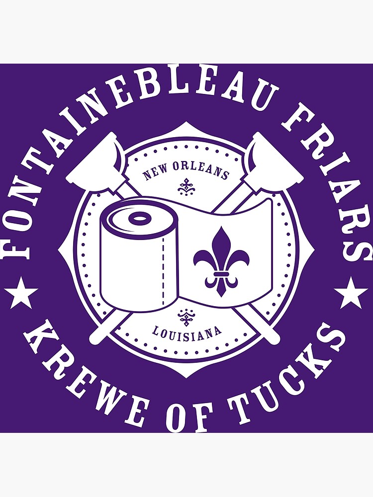Ff Krewe Of Tucks Logo White Poster For Sale By Friarsden Redbubble