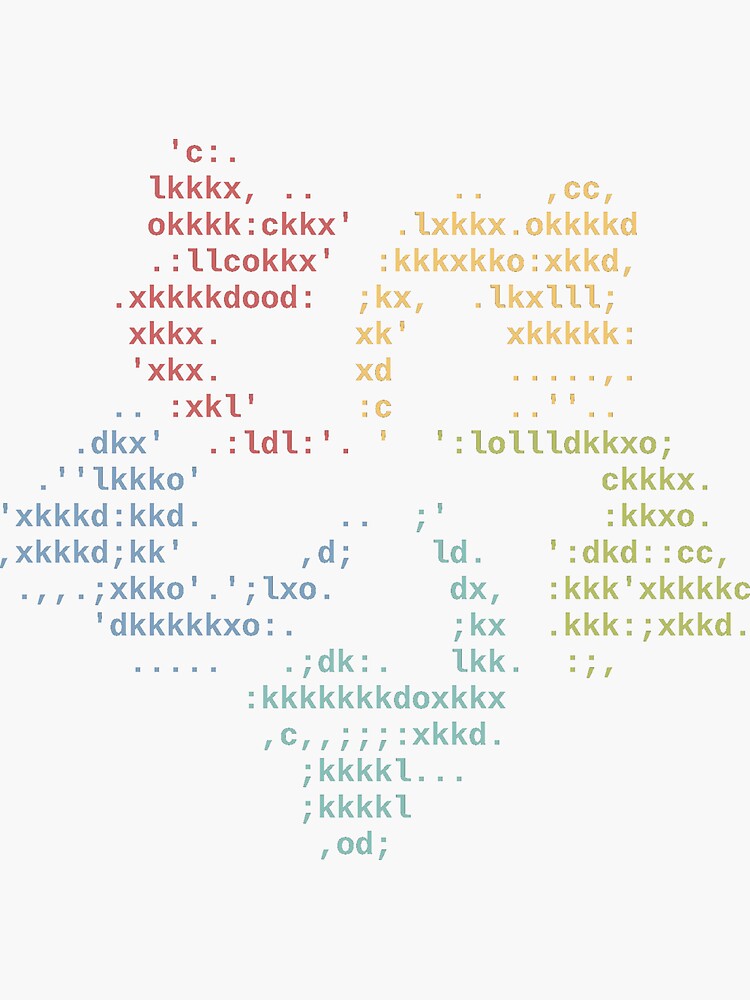 "AlmaLinux OS Neofetch ASCII Art Logo" Sticker for Sale by WhateverIs ...