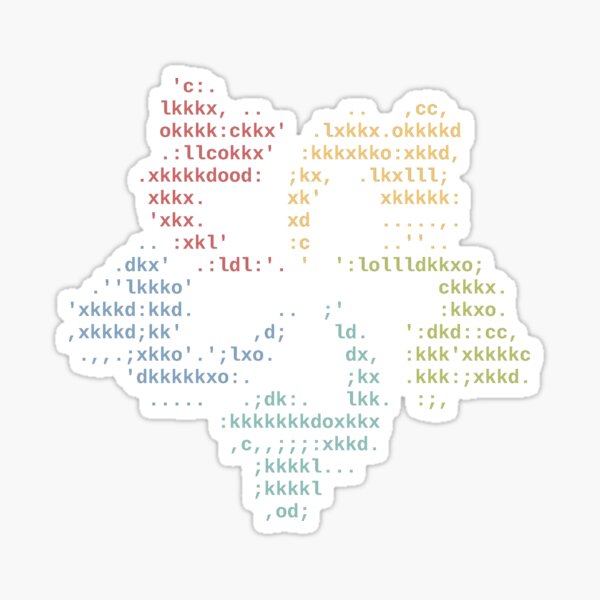 "AlmaLinux OS Neofetch ASCII Art Logo" Sticker for Sale by WhateverIs ...