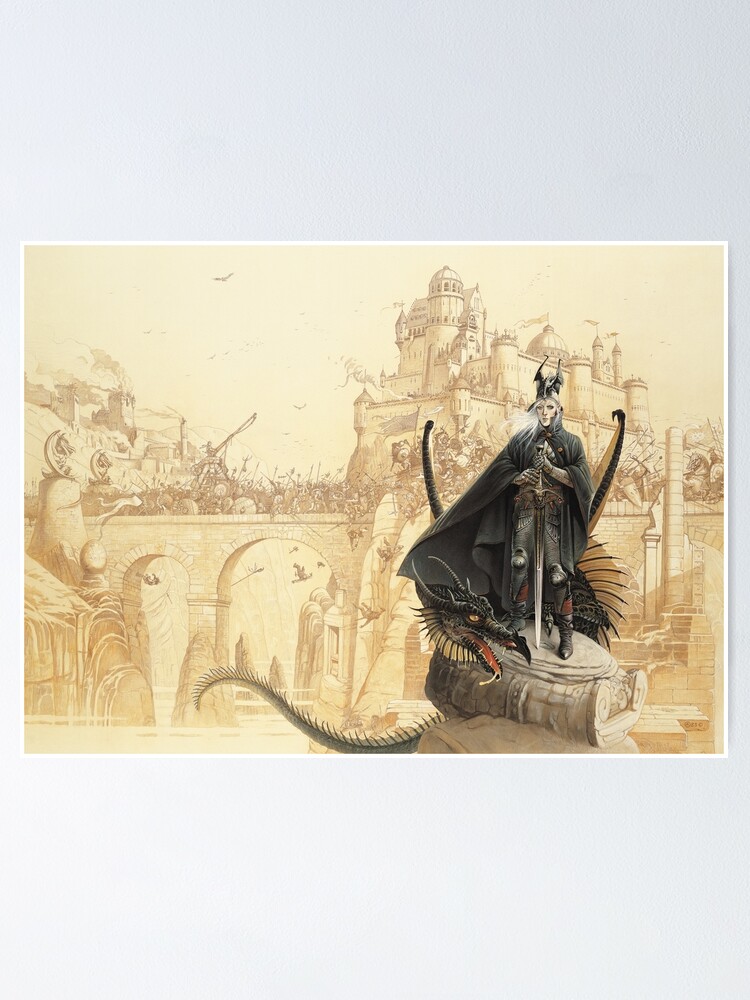 "The Elven Warrior (Elric) by Chris Achilleos" Poster for Sale by ...