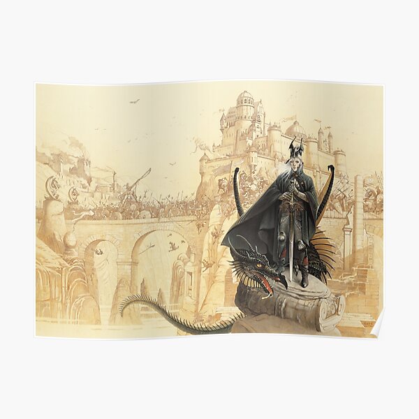 "The Elven Warrior (Elric) by Chris Achilleos" Poster for Sale by ...