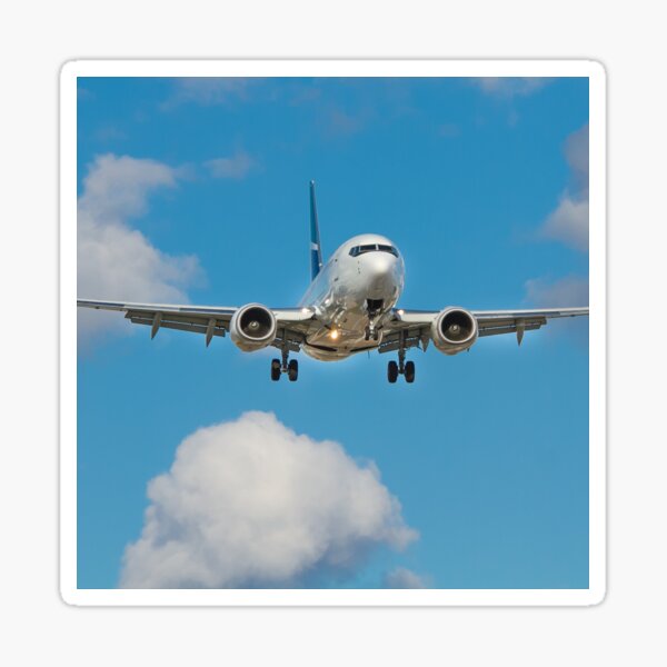 "WestJet Boeing B737" Sticker for Sale by BlueLightPlanes | Redbubble