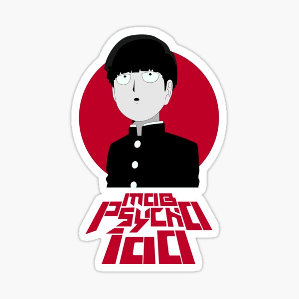 "mobphysco | Shigeo kageyama | anime " Sticker for Sale by vivekheen ...