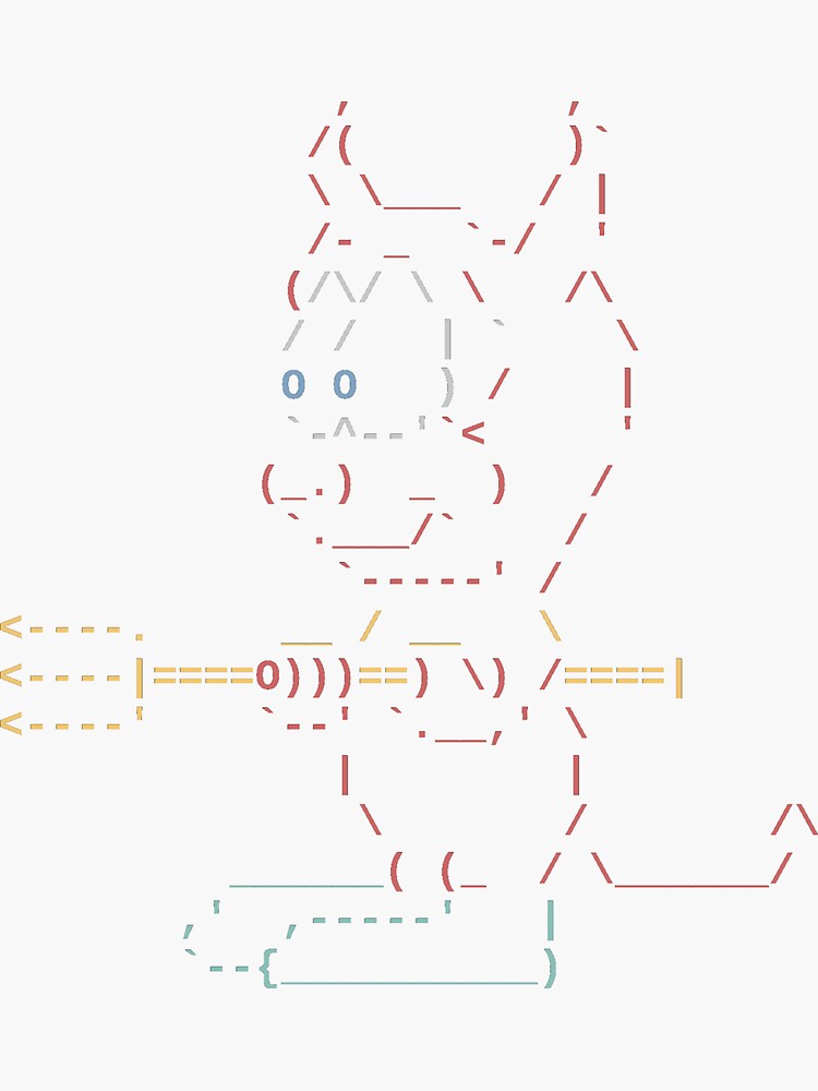 "BSD Neofetch ASCII Art Logo" Sticker for Sale by WhateverIs | Redbubble